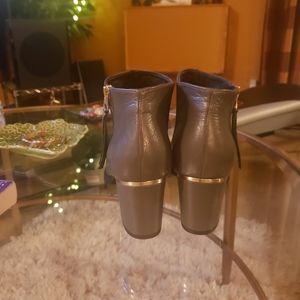 Eric Michael | Shoes | Grey Leather Bootie | Poshmark